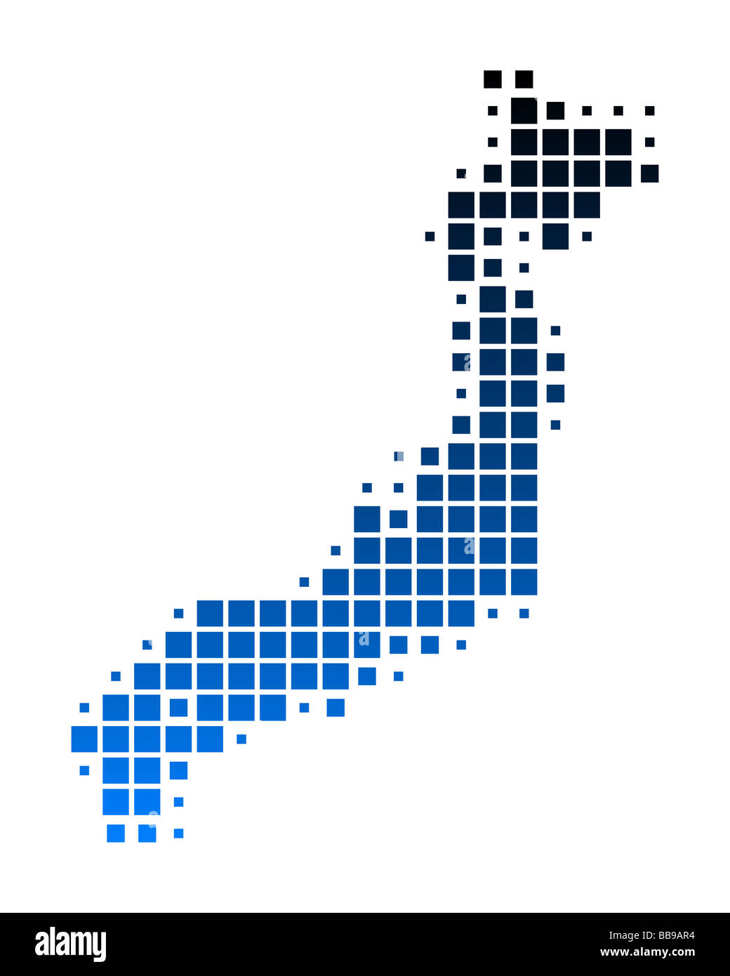 Map of Japan Stock Photo - Alamy