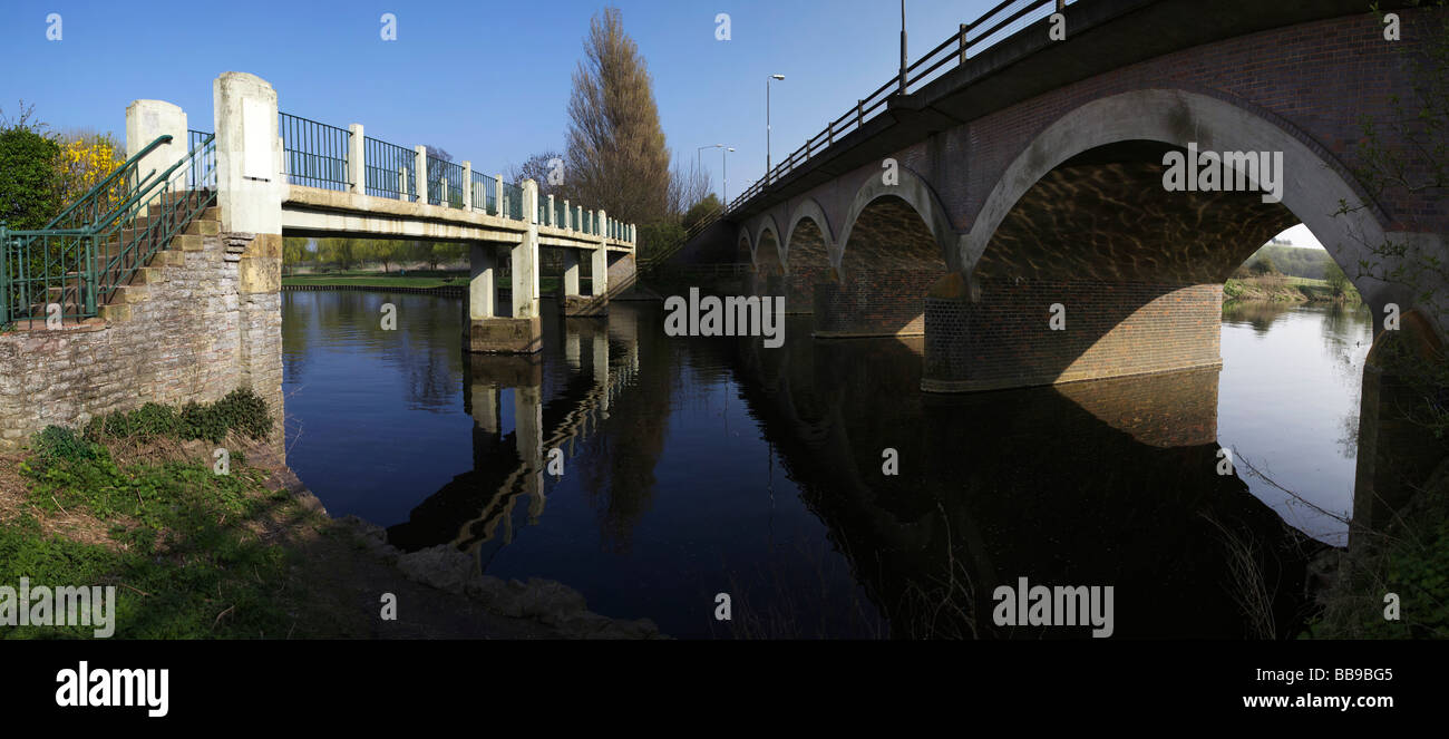 bridge over river avon stratford upon avon warwickshire midlands ...