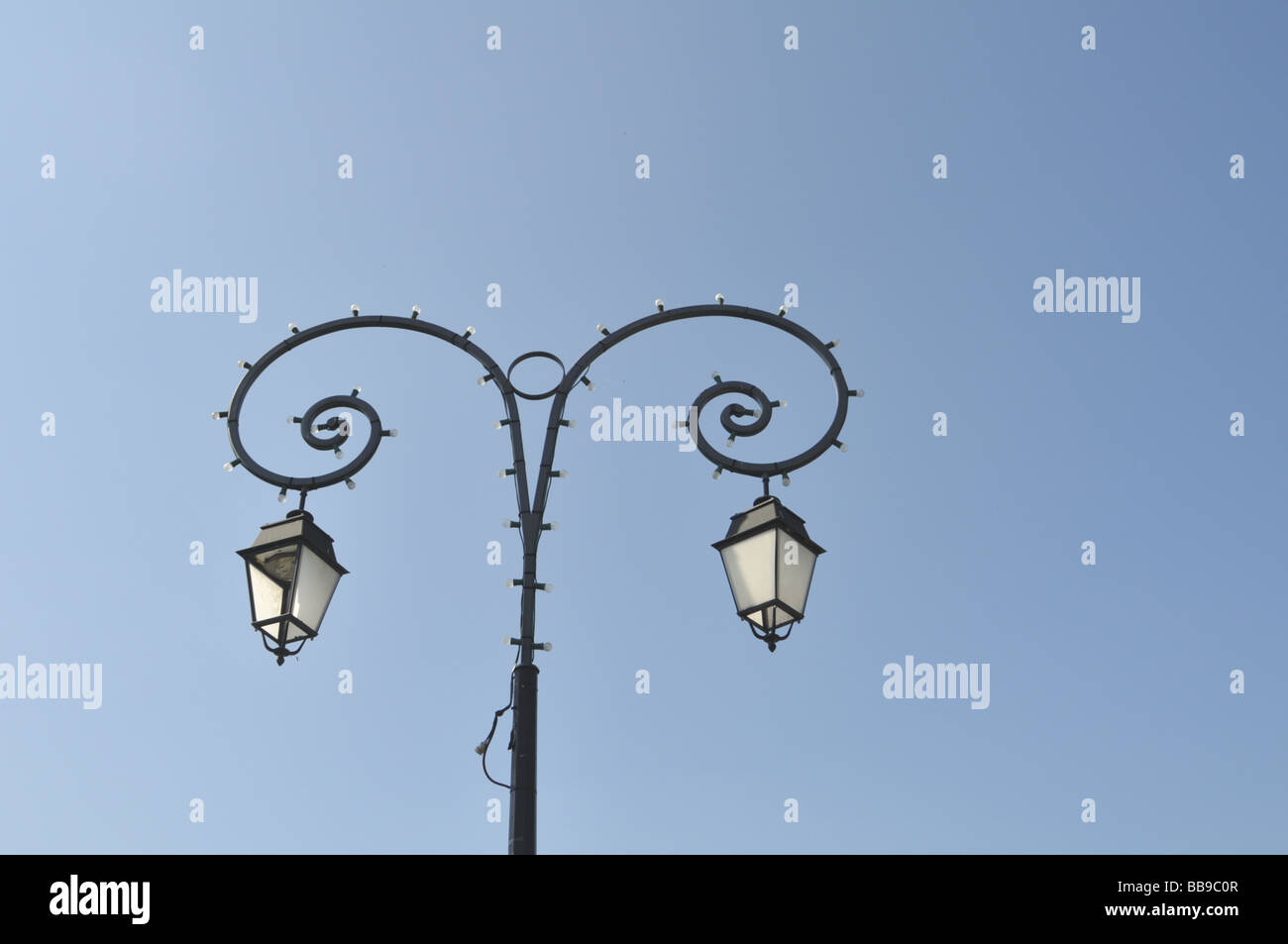 French street lamppost Stock Photo - Alamy