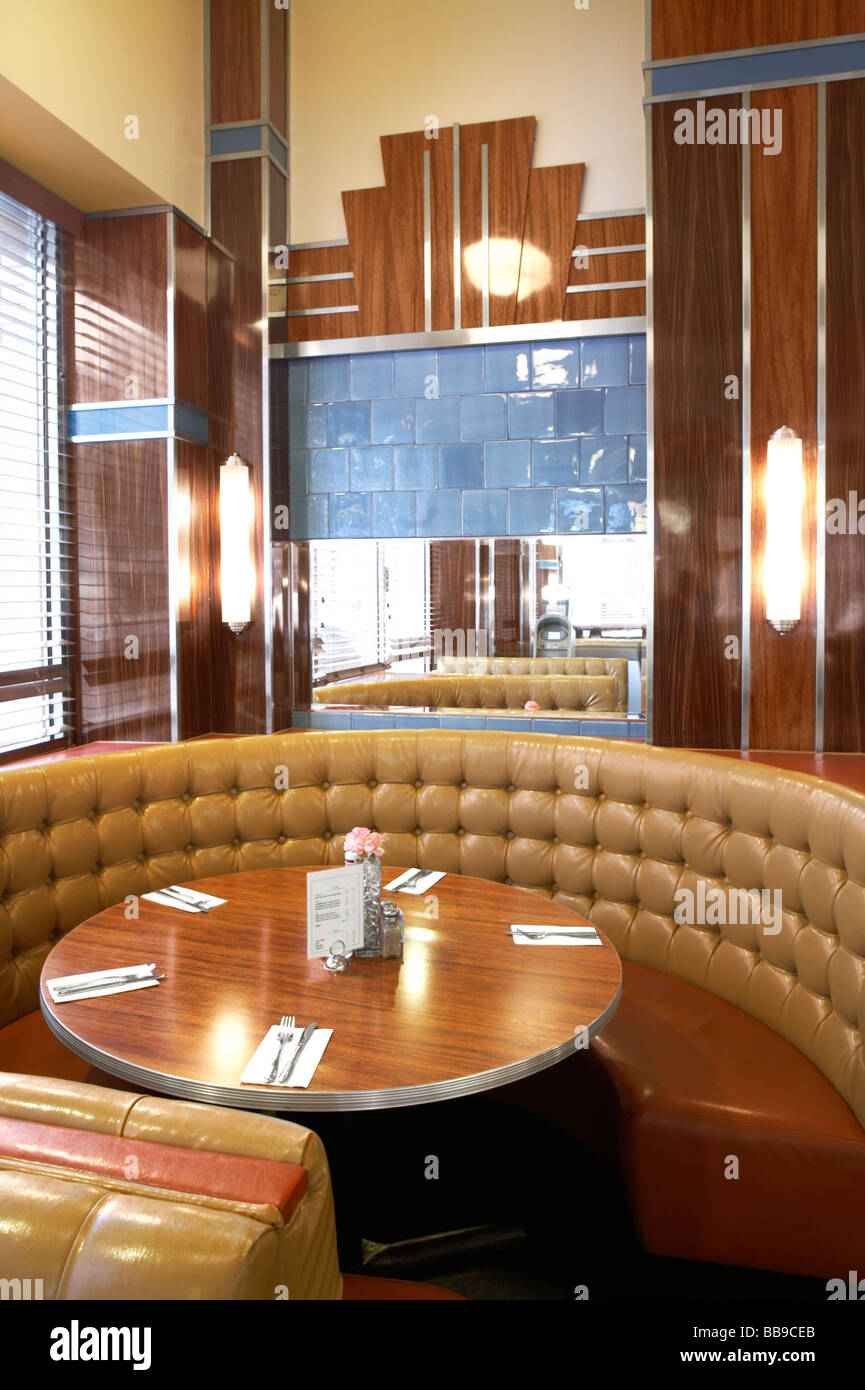 Diner booth hi-res stock photography and images - Alamy