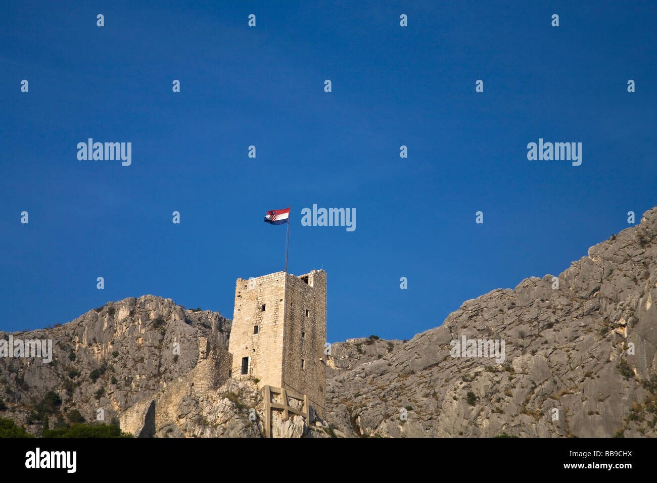 Fortress peovica mirabella omis croatia hi-res stock photography and ...