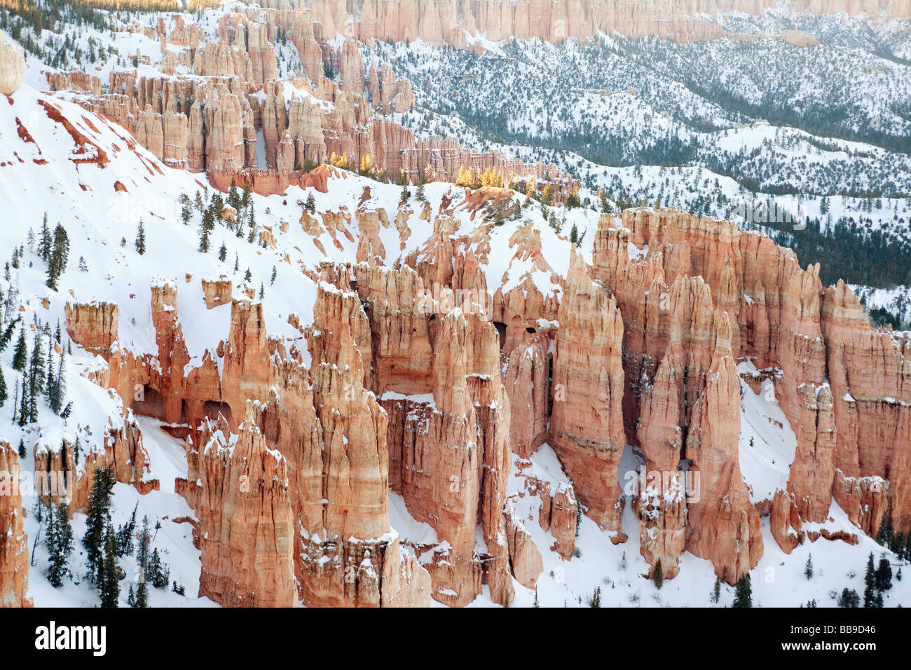 Bryce Canyon National Park in Winter Snow, Garfield County and Kane ...