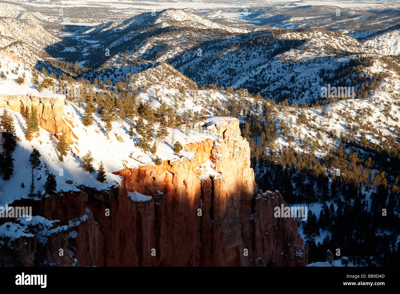 Bryce Canyon National Park in Winter Snow, Garfield County and Kane ...