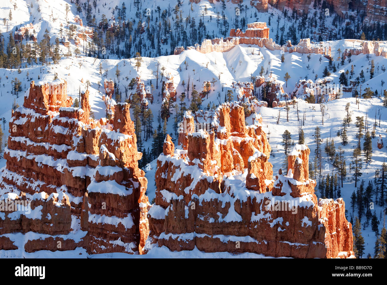 Bryce Canyon National Park in Winter Snow, Garfield County and Kane ...