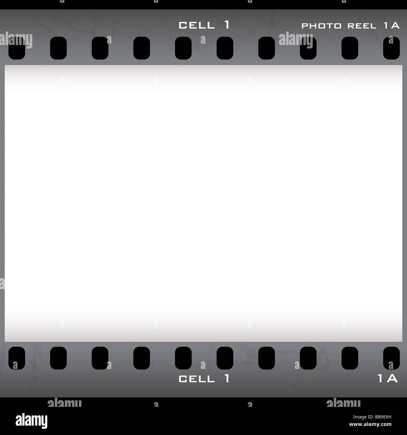 Single negative film cell with copy holder and copyspace Stock Photo ...