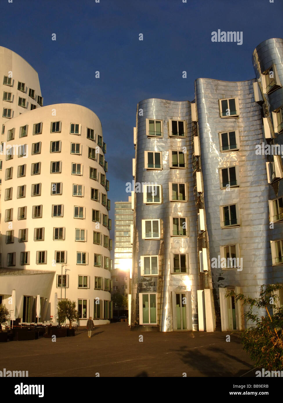 The Neuer Zollhof buildings by the architect Frank Gehry at the ...