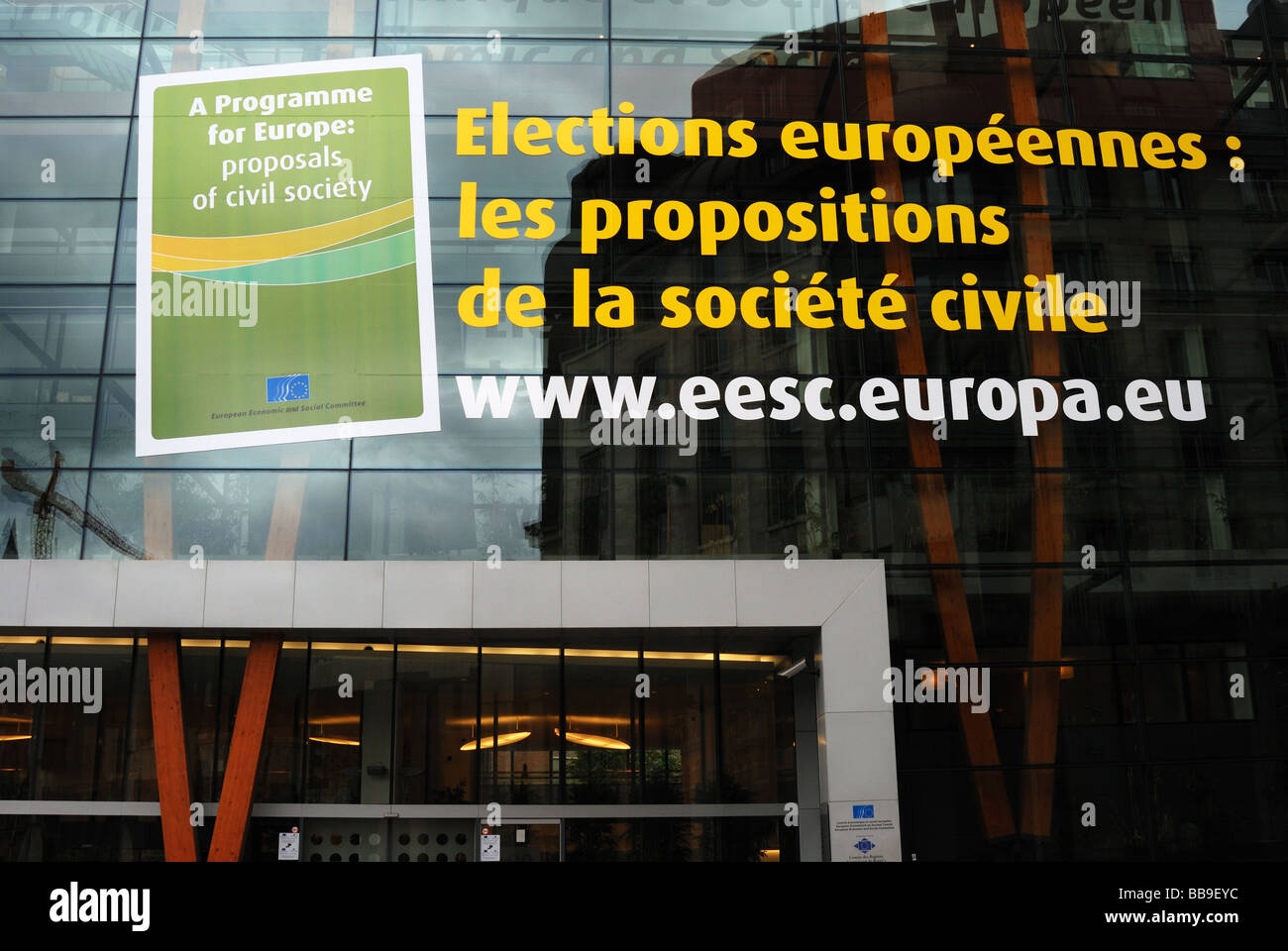 Delors building, seat of the Committee of the Regions (CoR) in Brussels ...
