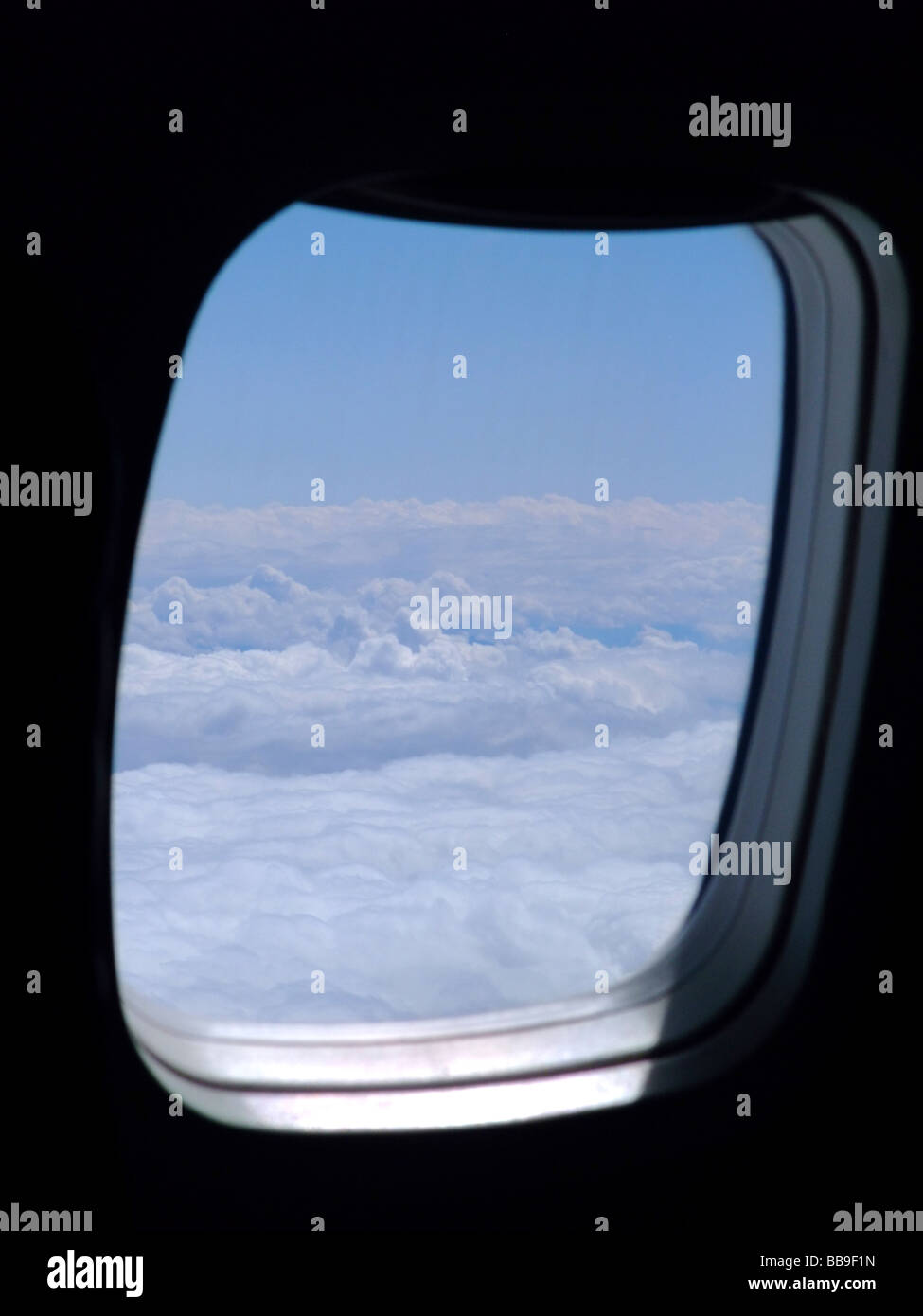 Looking out of the window on an Embraer ERJ 145 airplane Stock Photo ...
