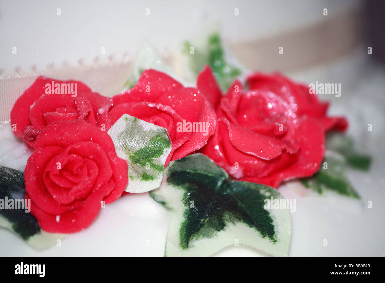 A photo of a floral ivy design for a three tier wedding cake Stock ...