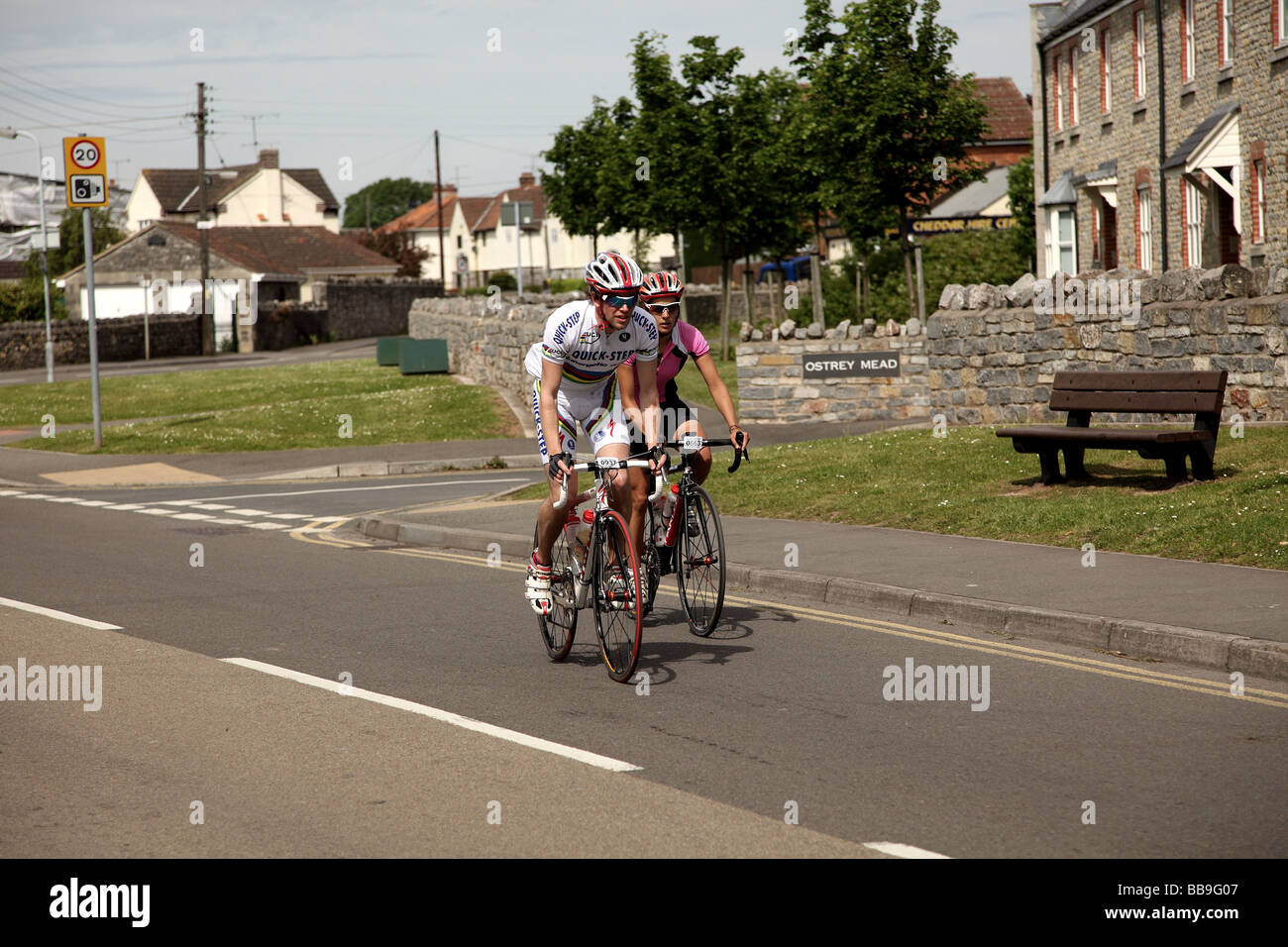 Cycle event on the road, May 2009 Stock Photo - Alamy