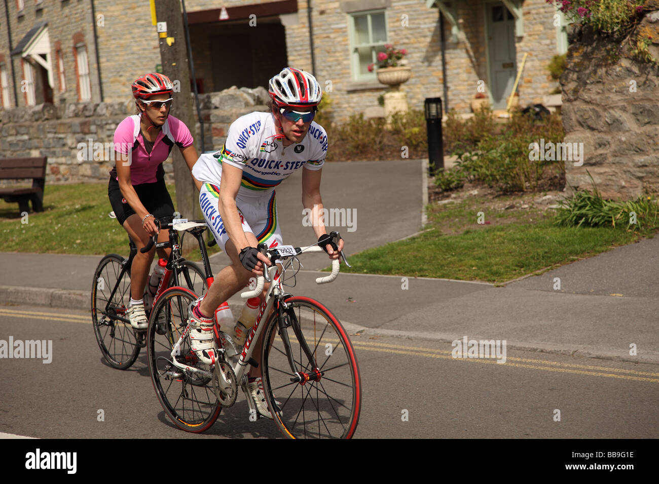 Cycle event on the road, May 2009 Stock Photo - Alamy