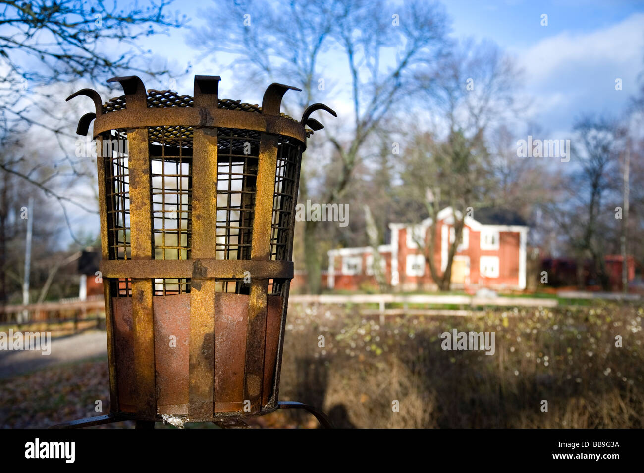 Winter light at Skansen Stock Photo - Alamy