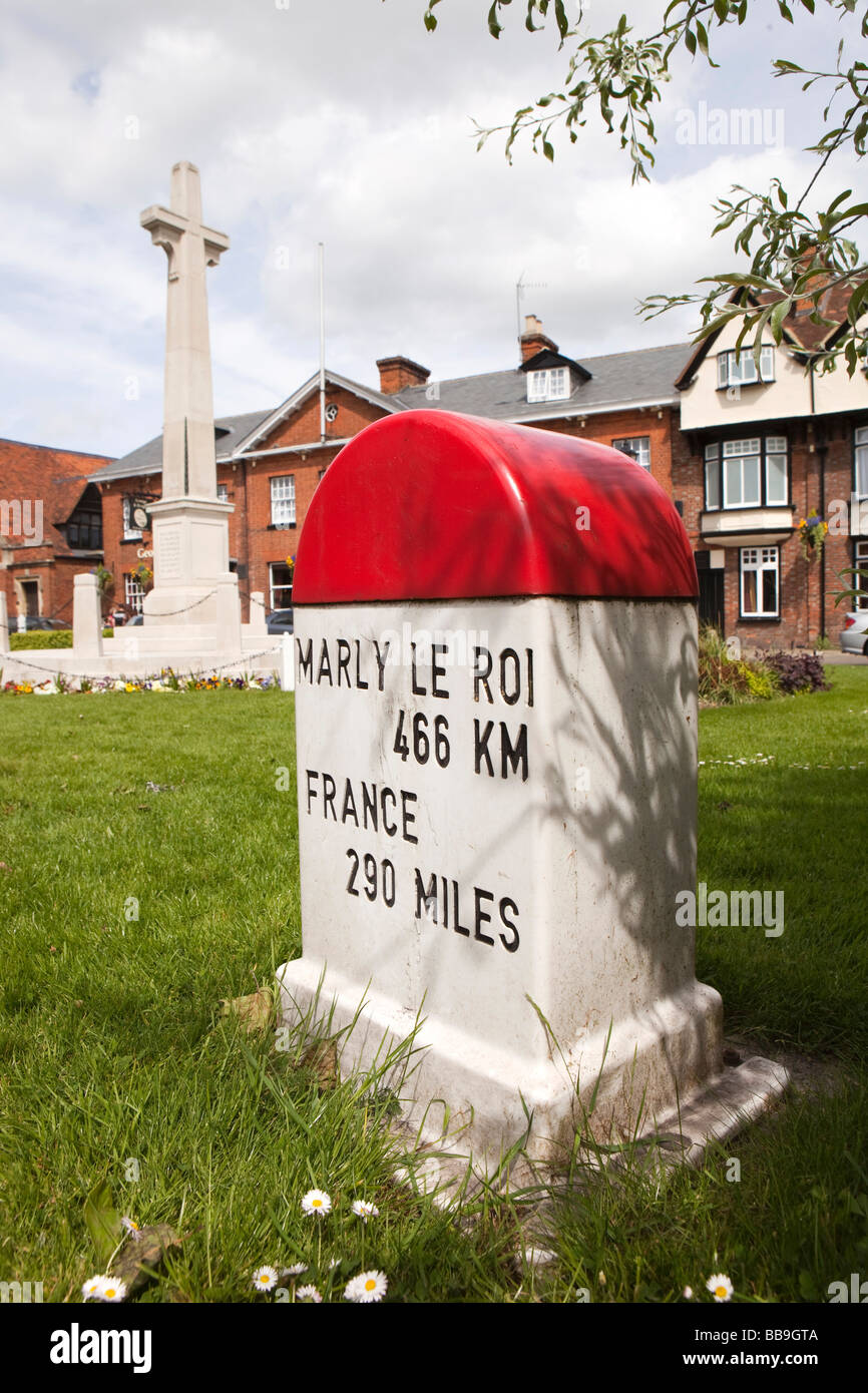 England Buckinghamshire Marlow High Street French Milestone Stock Photo ...