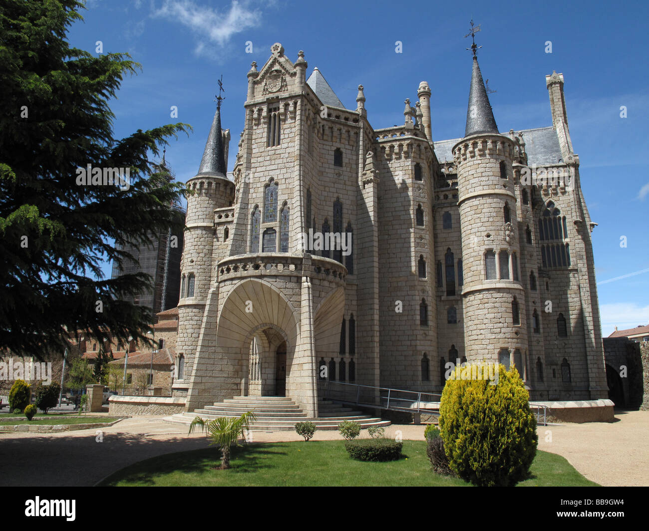 Episcopal Palace or Palacio Episcopal by architect Antoni Gaudi in ...
