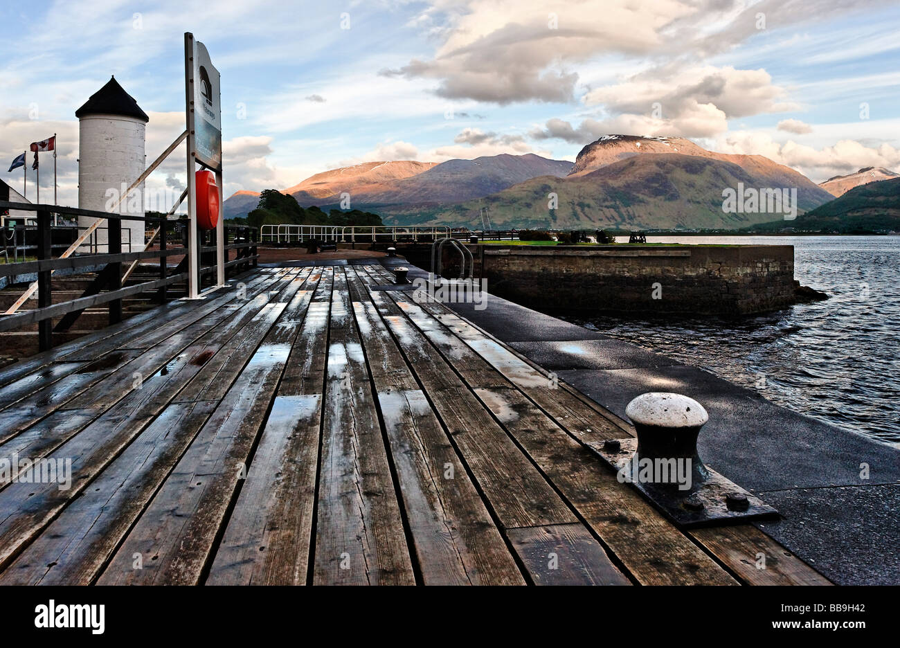 On the pier at Corpach on Loch Linnhe Stock Photo - Alamy