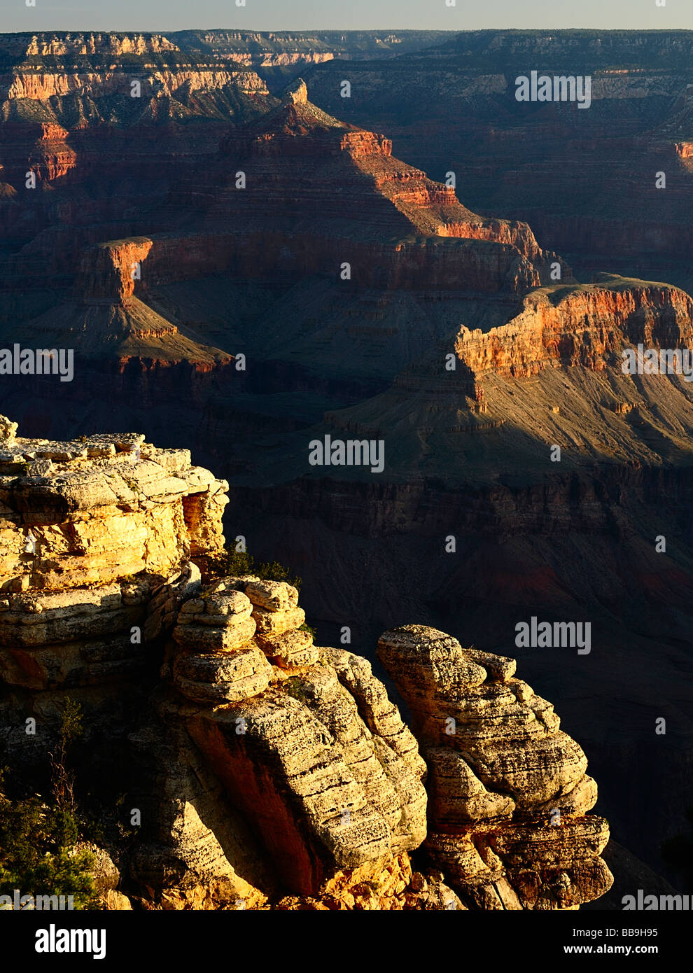Grand Canyon Mather Point Isis Temple at Sunrise Grand Canyon National ...