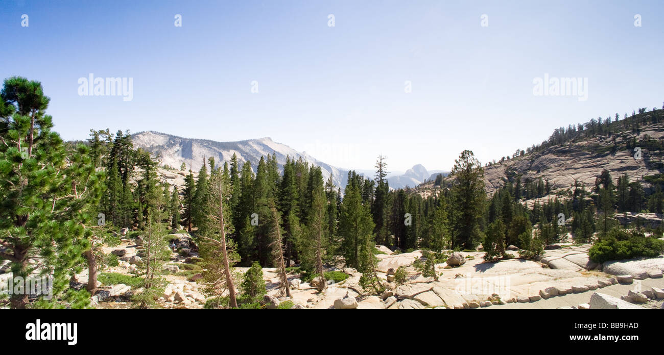 High resolution panoramic landscape View from Olmsted Point, Yosemite ...