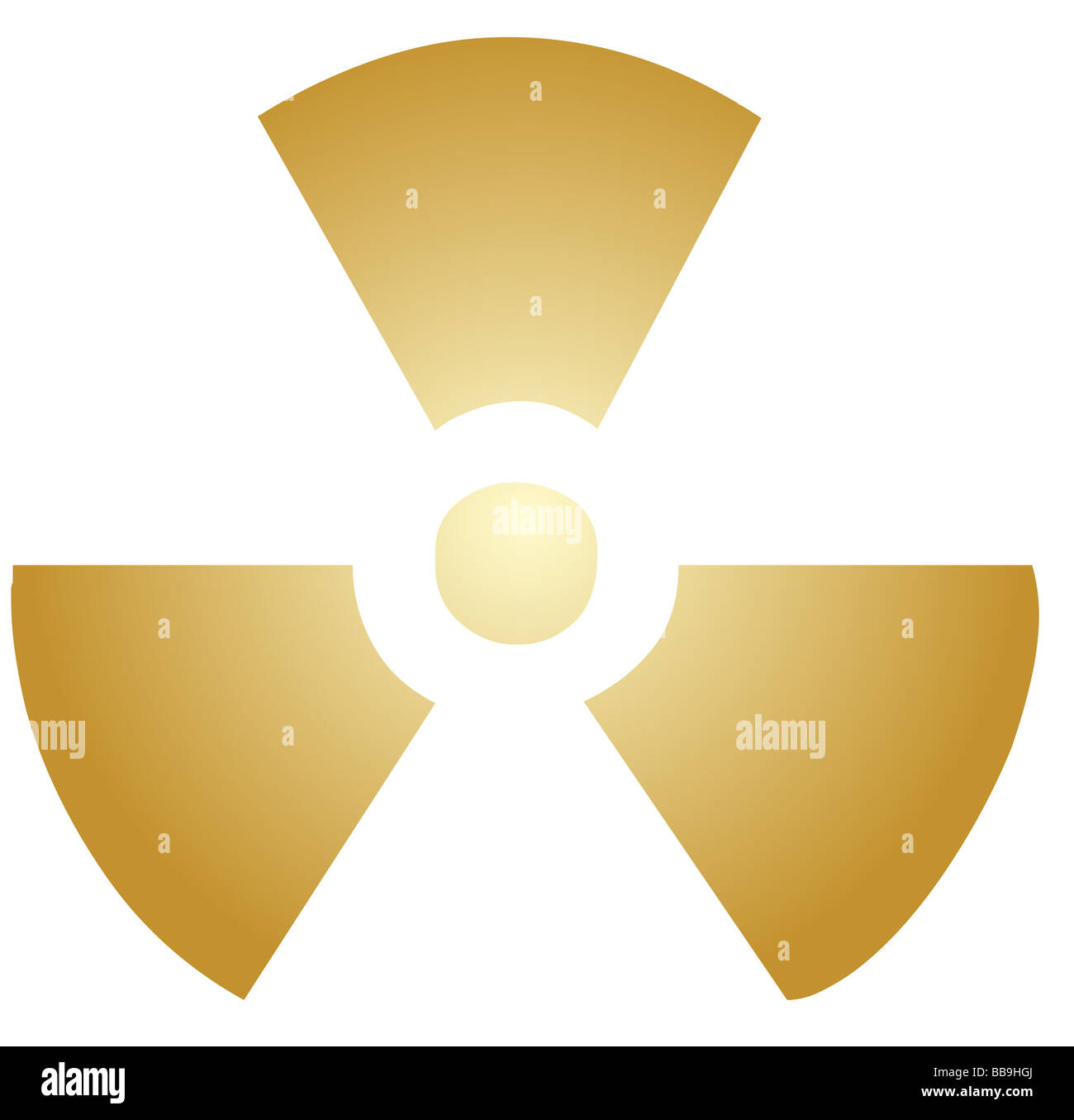 Illustration of radiation hazard warning alert symbol Stock Photo - Alamy