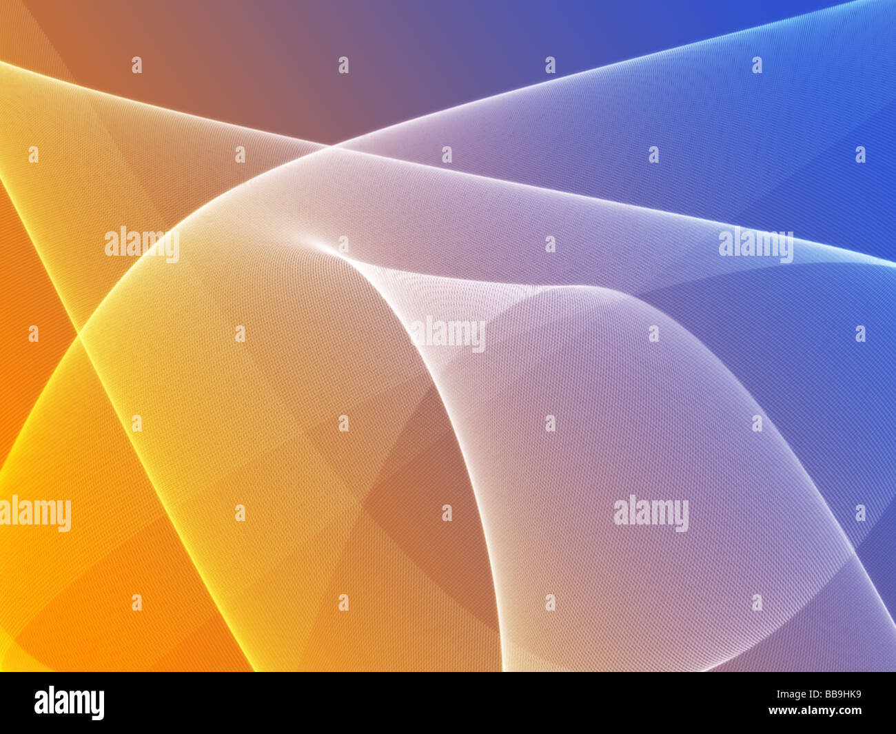 Abstract wallpaper illustration of wavy flowing energy and colors Stock ...
