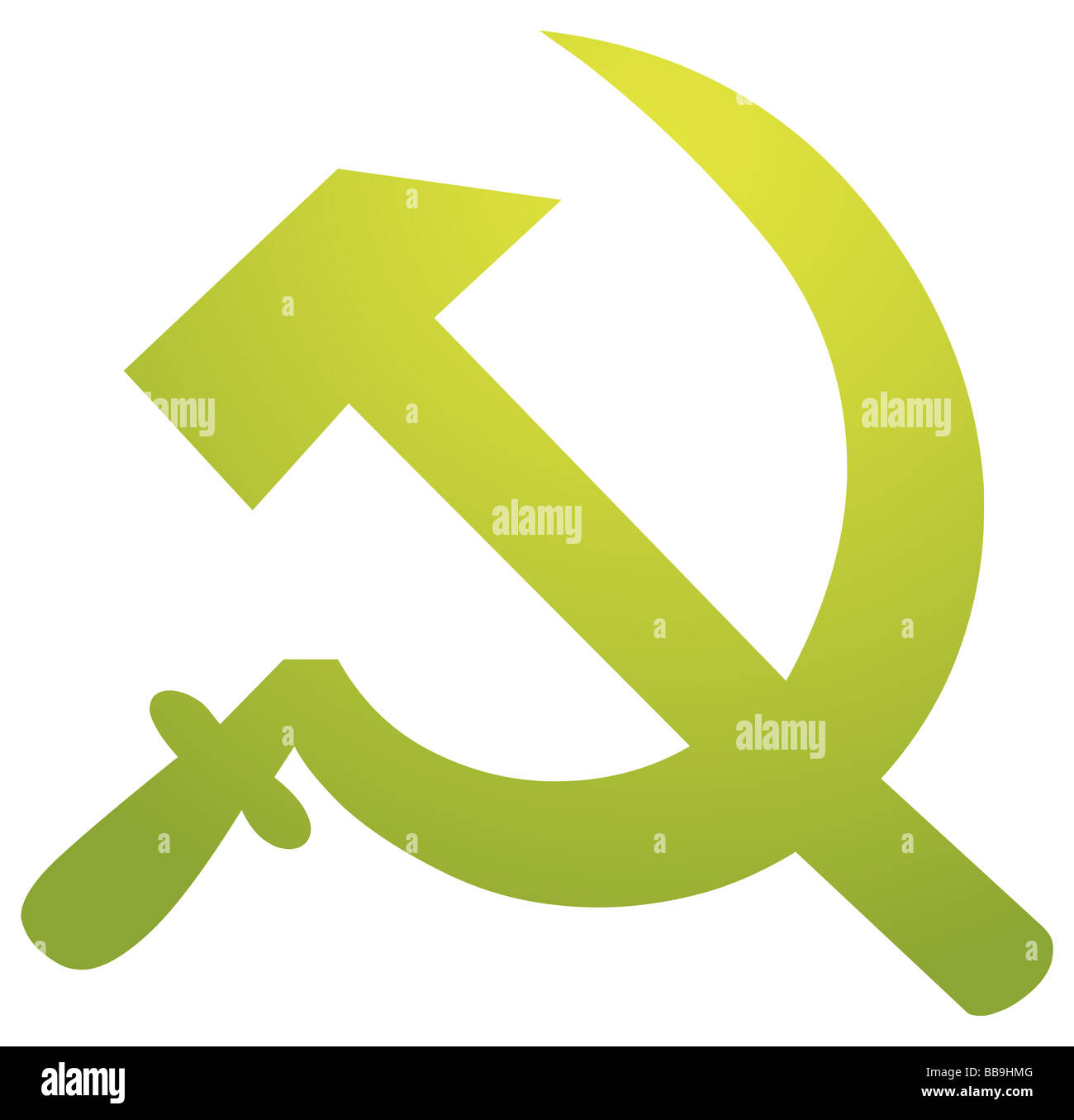 Soviet USSR hammer and sickle political symbol Stock Photo - Alamy