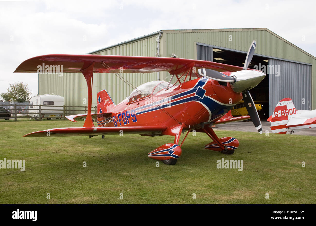 Pitts S-2C Special G-FDPS parked at Breighton Airfield Stock Photo - Alamy