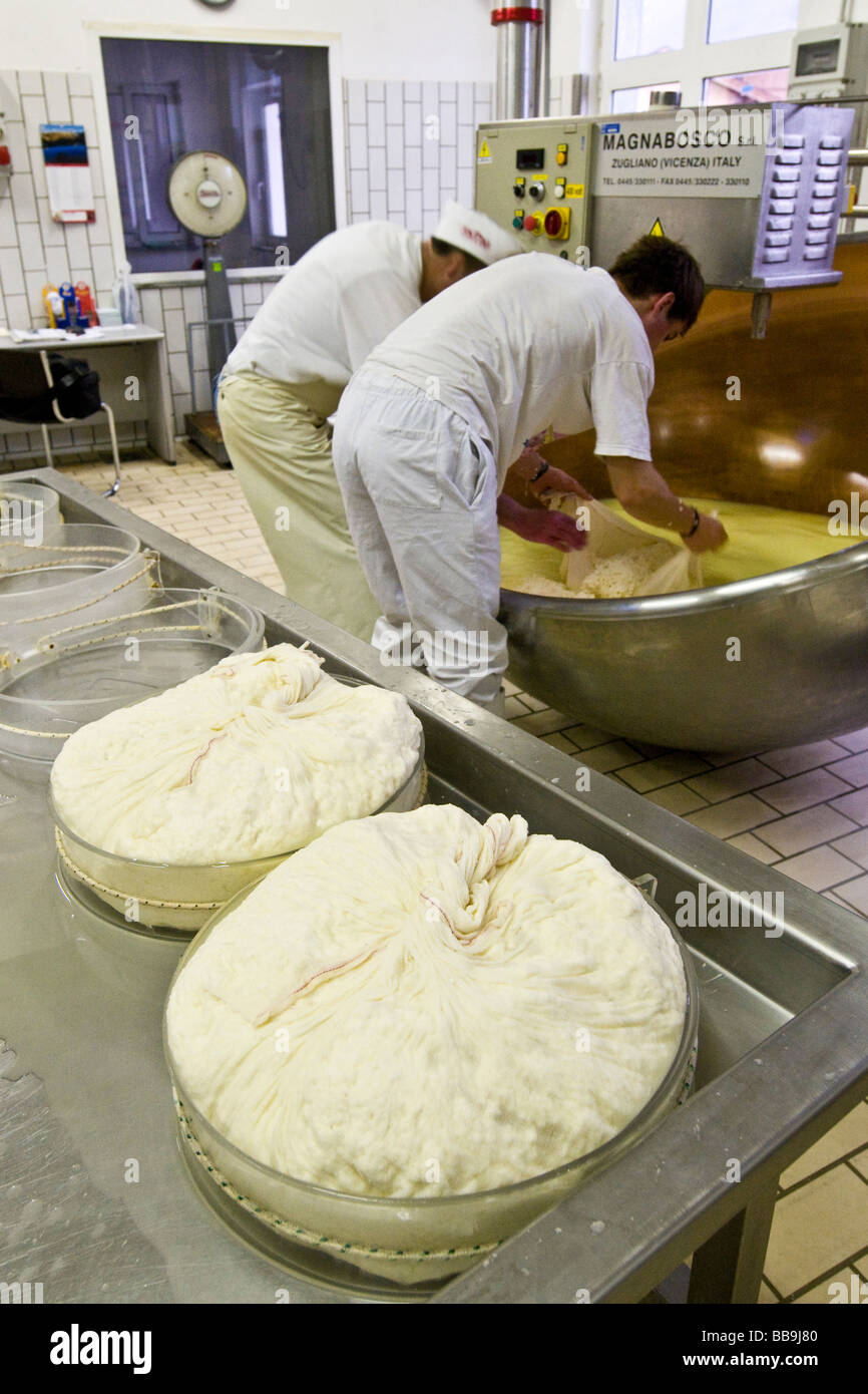 Cheese factory for the production of cheese Fontina Aosta Italy Stock ...