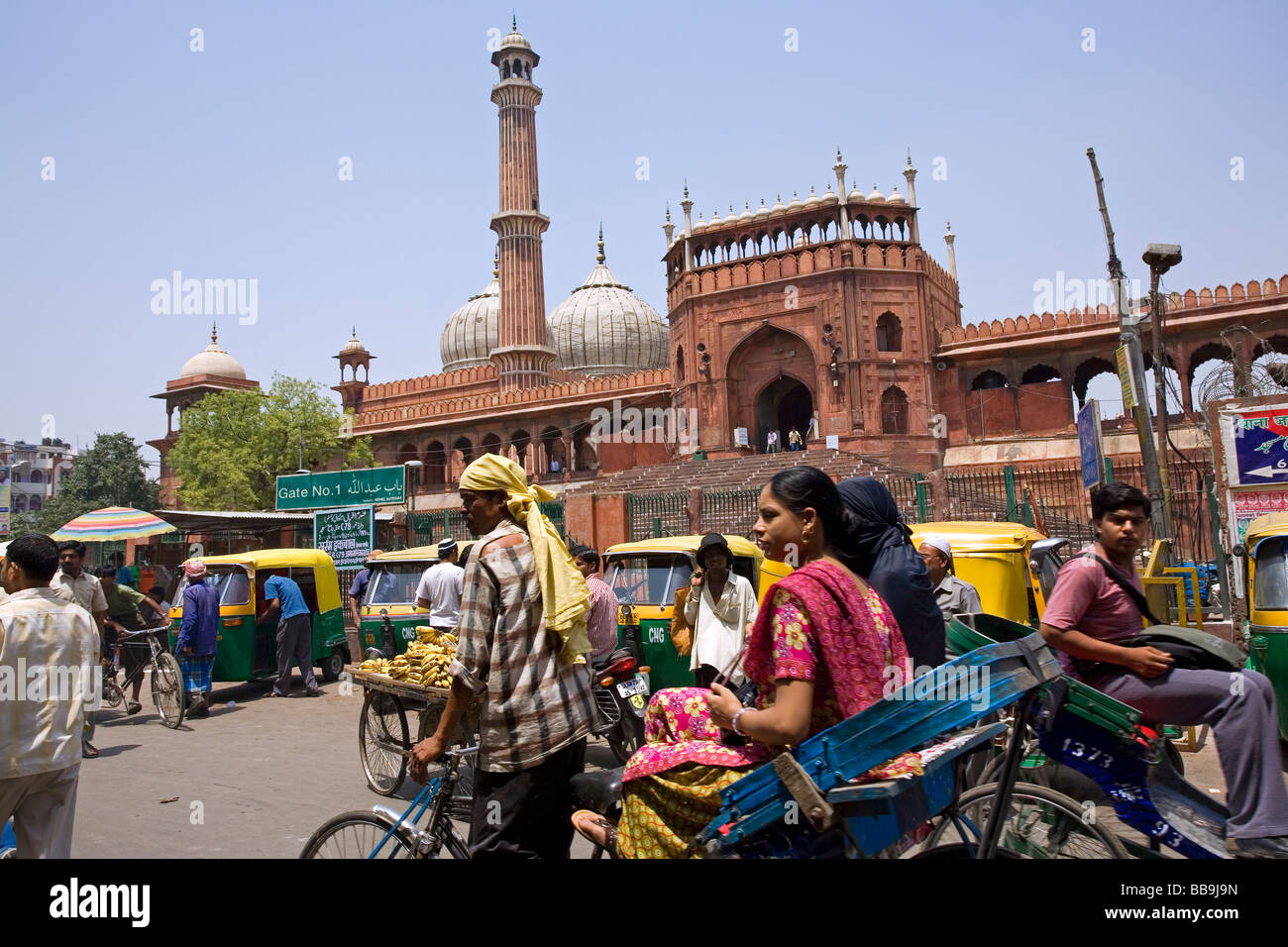 Jama Masjid mosque. New Delhi. India Stock Photo - Alamy