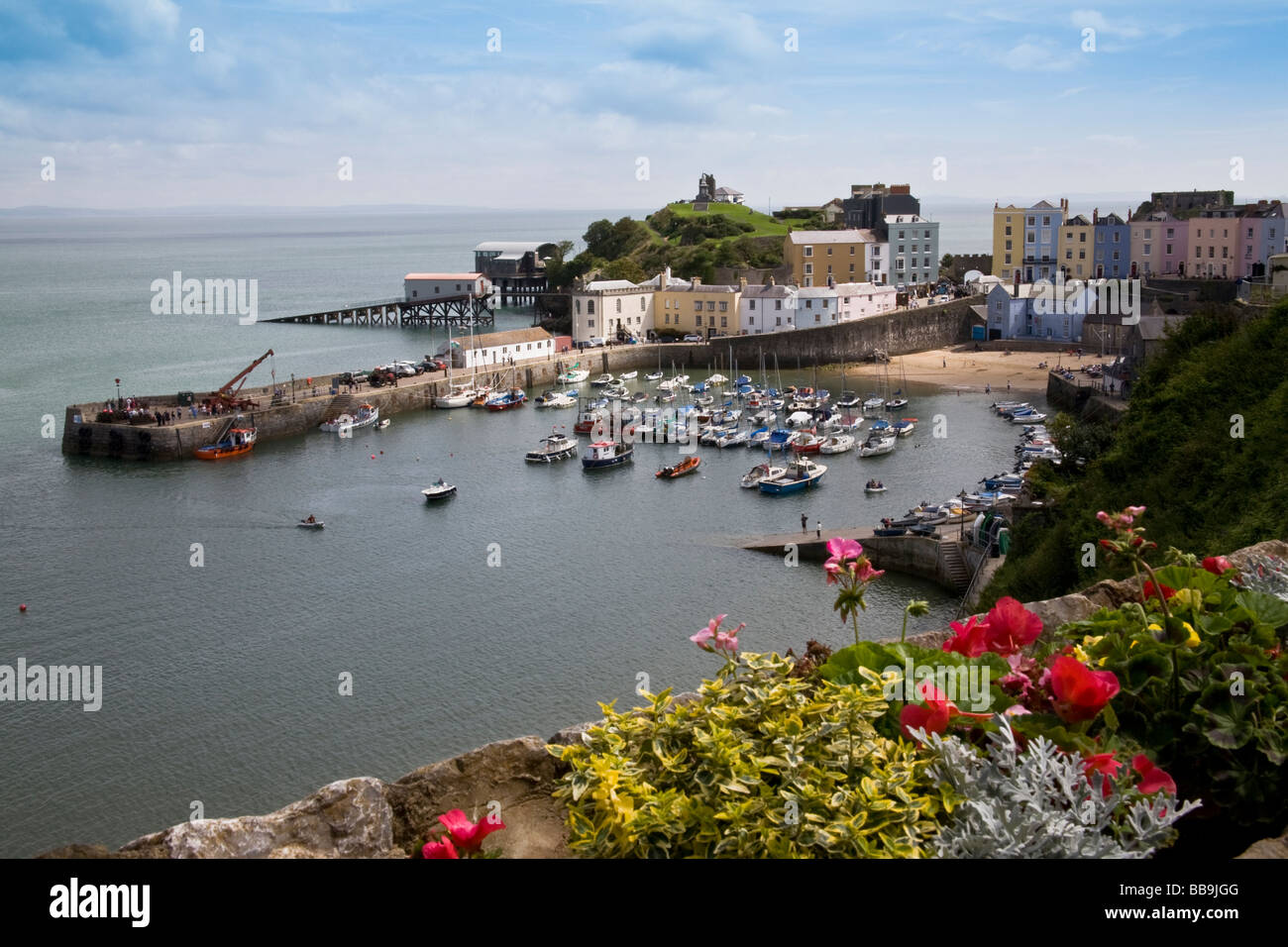 View of Tenby Harbour, Tenby, Wales, UK Stock Photo - Alamy