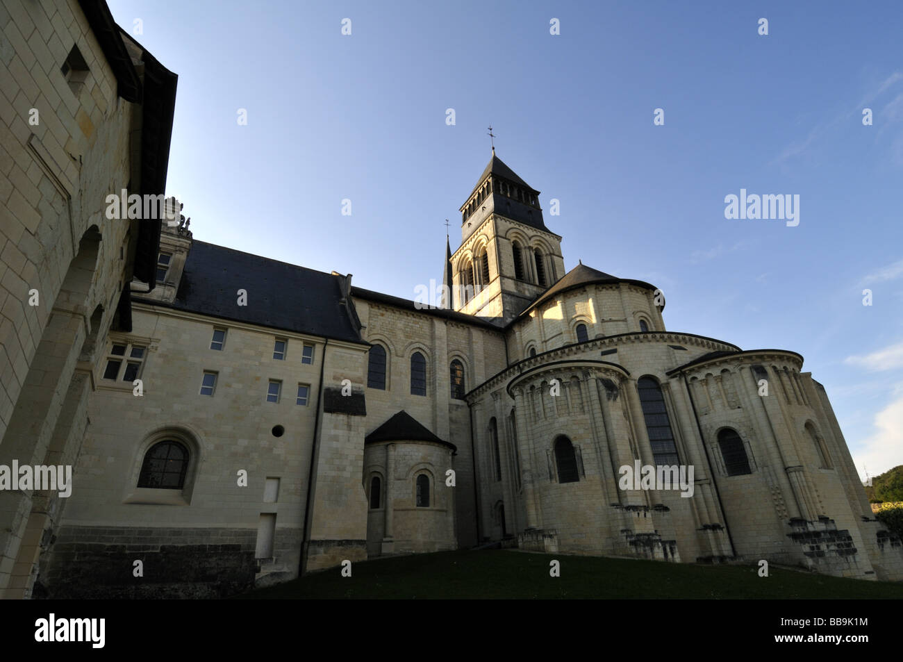 Apse of Fontevraud abbey Minster church France Stock Photo - Alamy