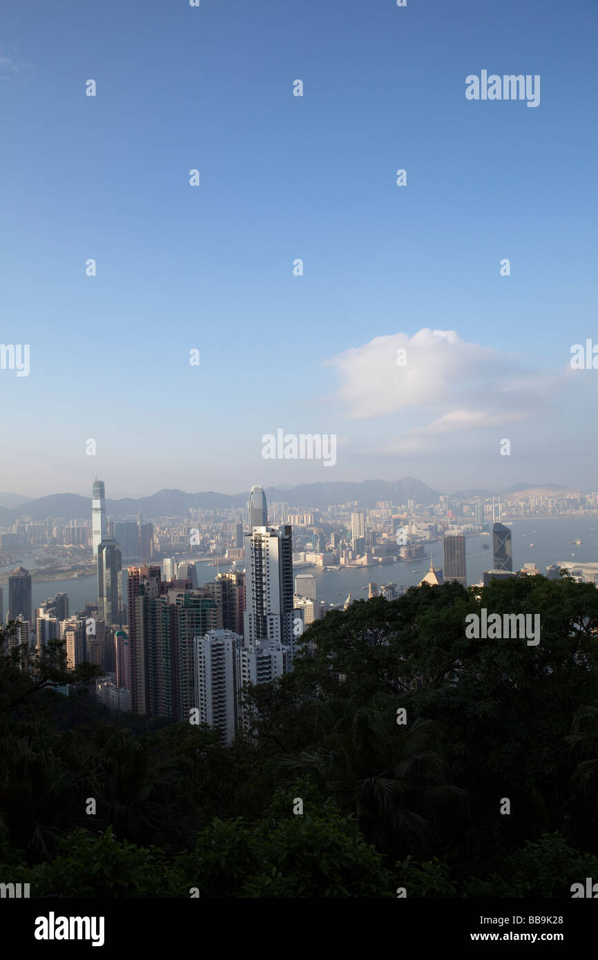 A view of Hong Kong is seen from Victoria Peak Stock Photo - Alamy