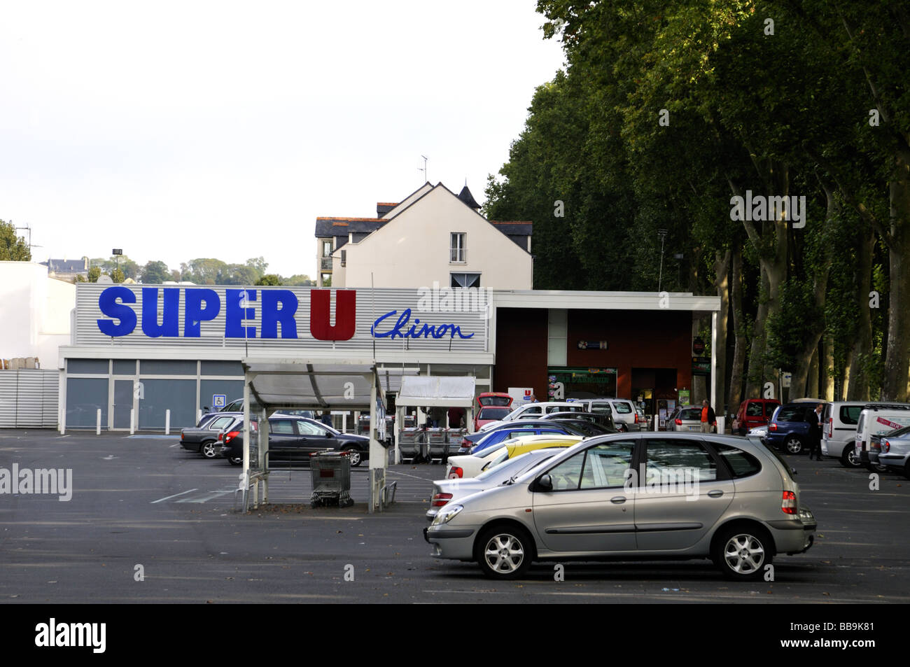 SuperU French supermarket Stock Photo - Alamy