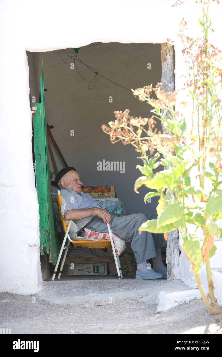 Old man having a siesta hi-res stock photography and images - Alamy