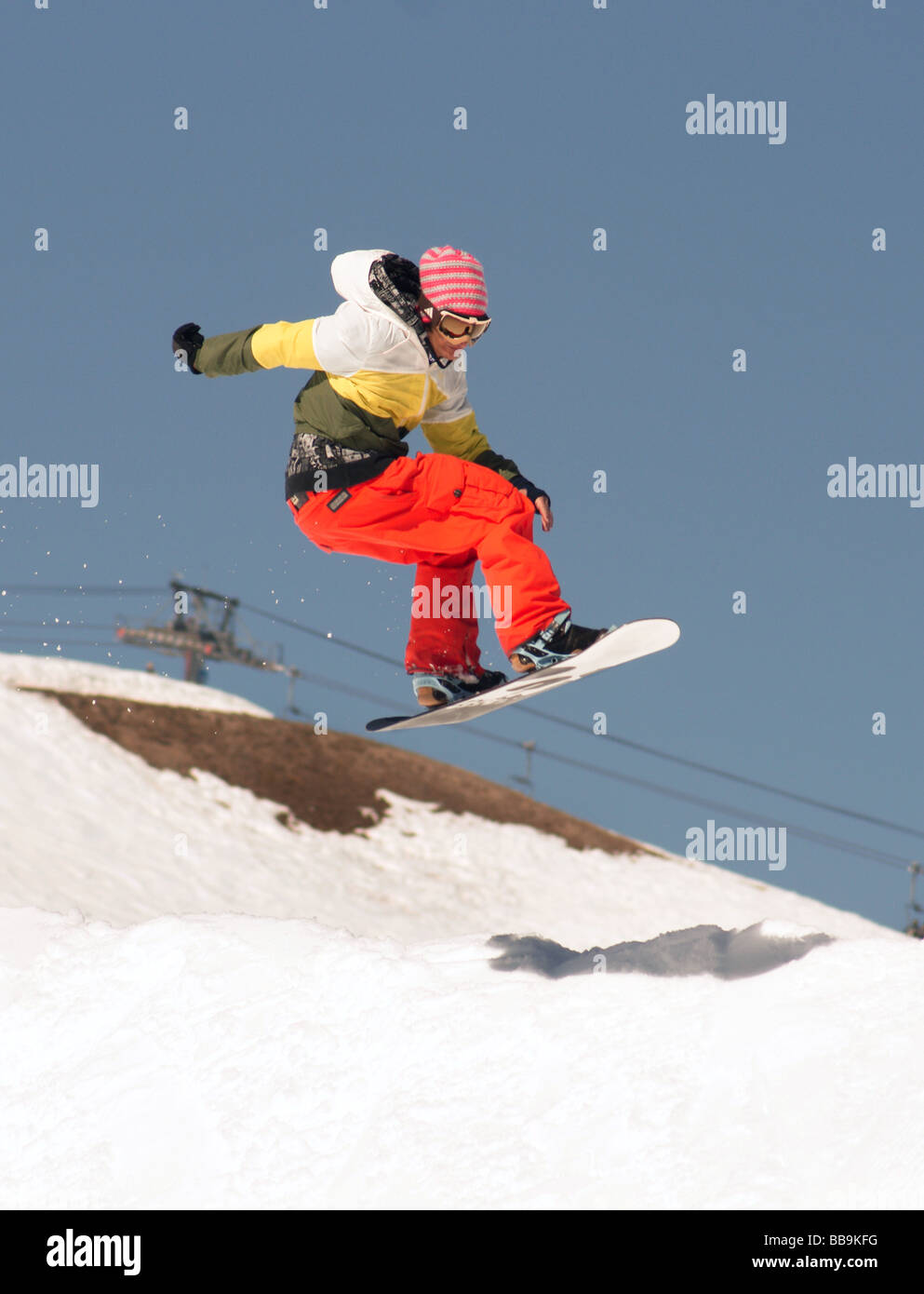 Snowboard big air land hi-res stock photography and images - Alamy