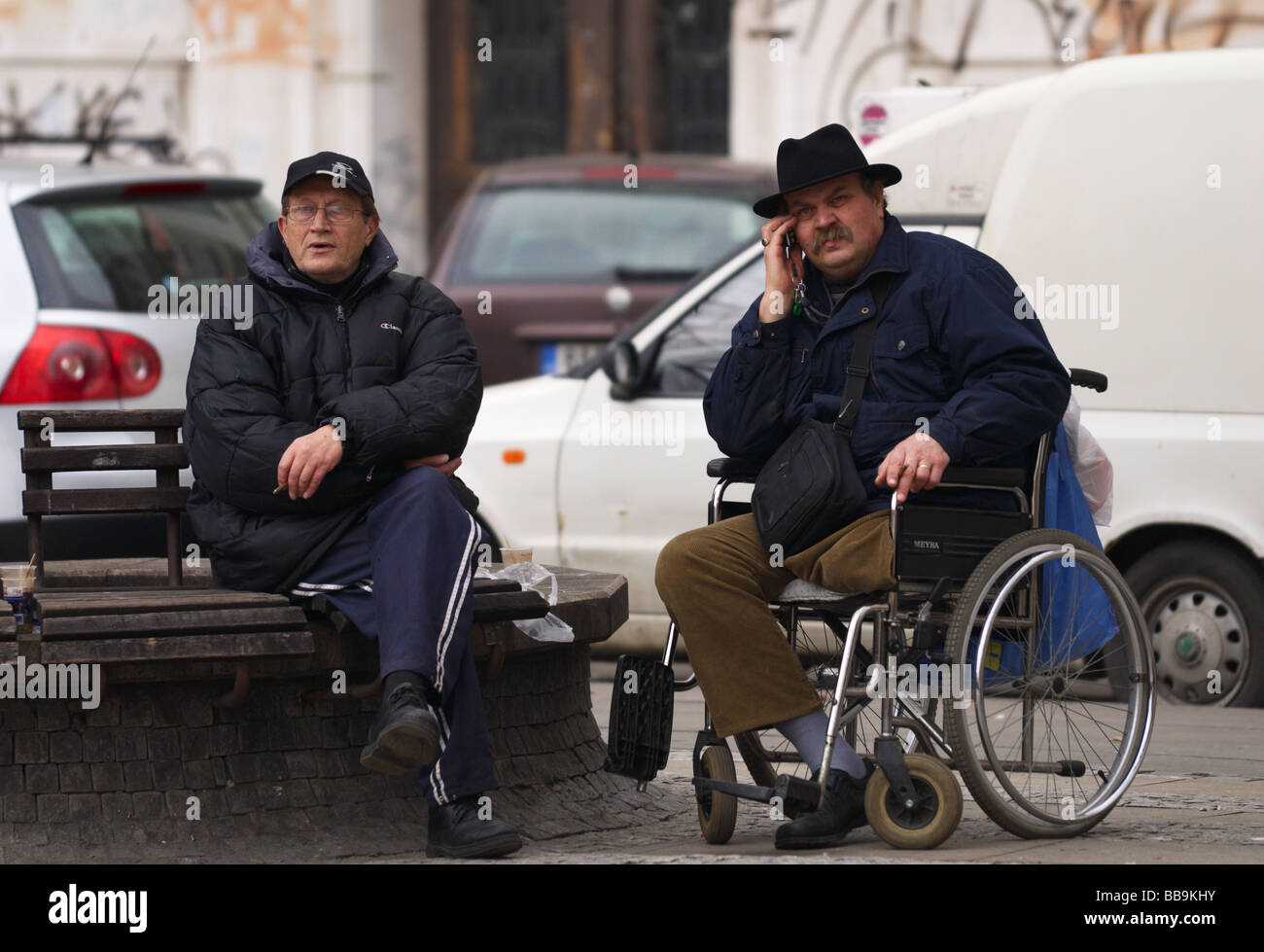 Disabled street scene hi-res stock photography and images - Alamy