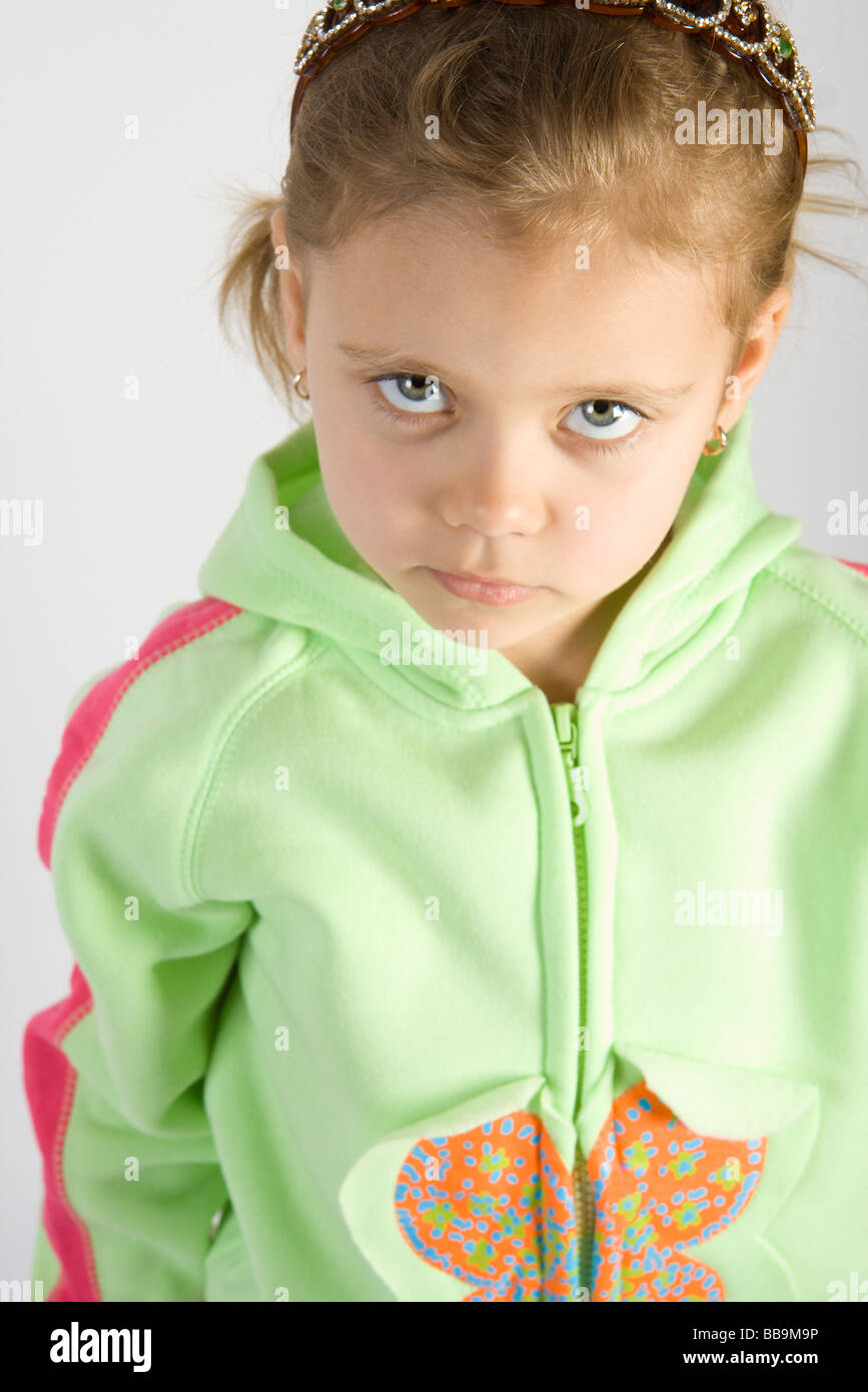 Small pretty girl looking up Stock Photo - Alamy