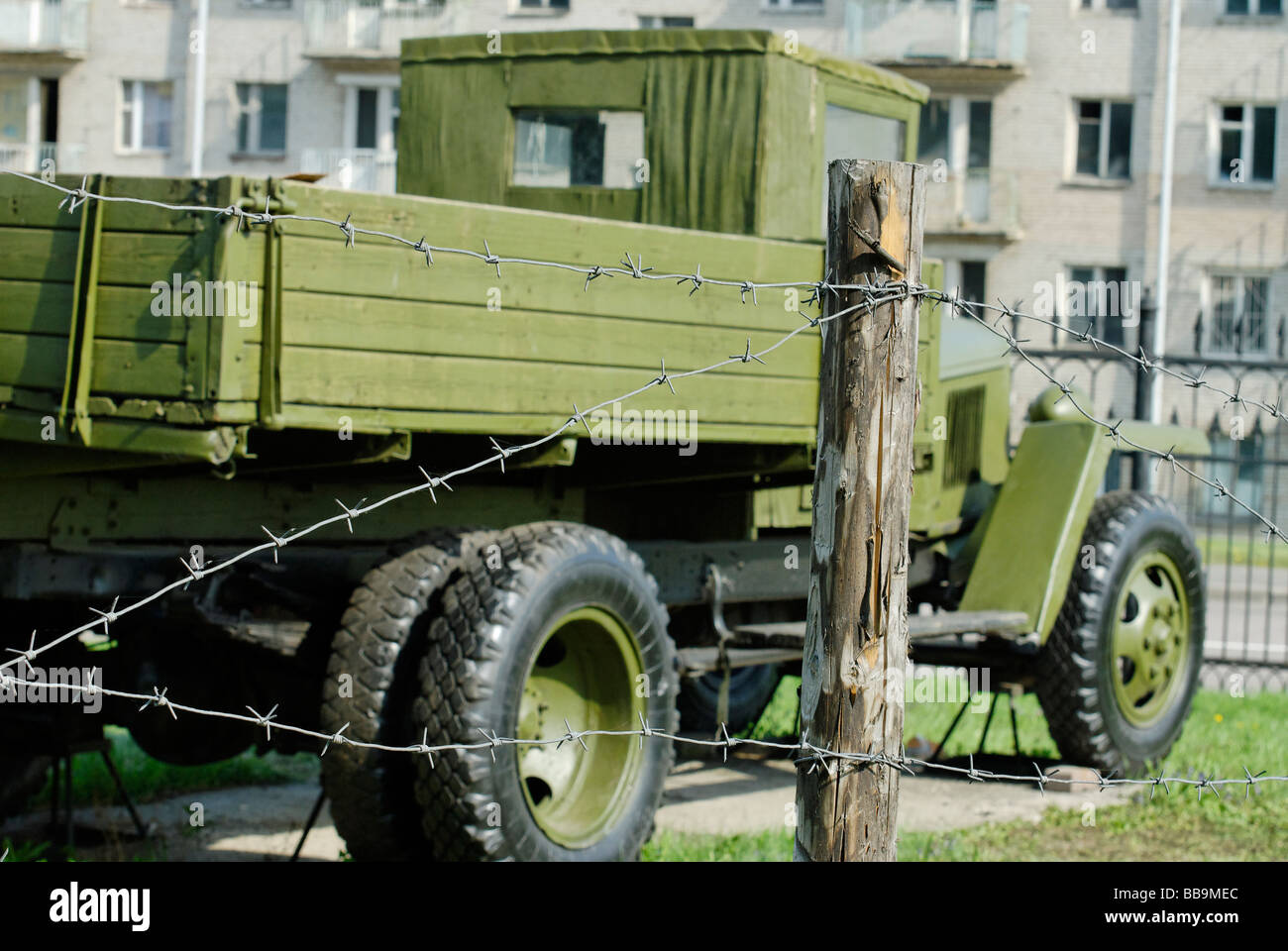 GAZ AA Soviet truck as exhibit of Moscow Weaponry Technics Museum Stock ...