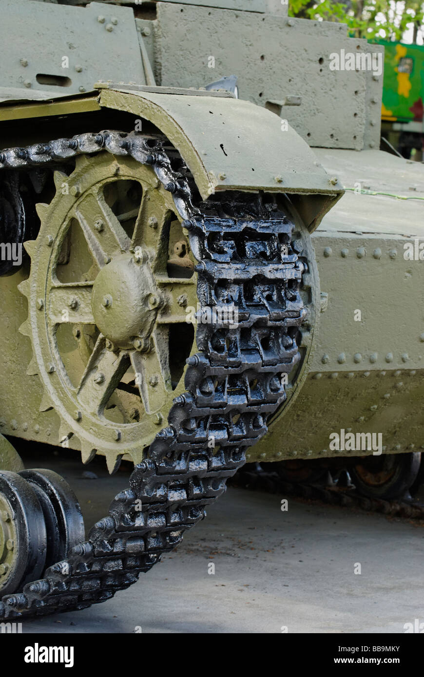 Soviet tank track Stock Photo - Alamy