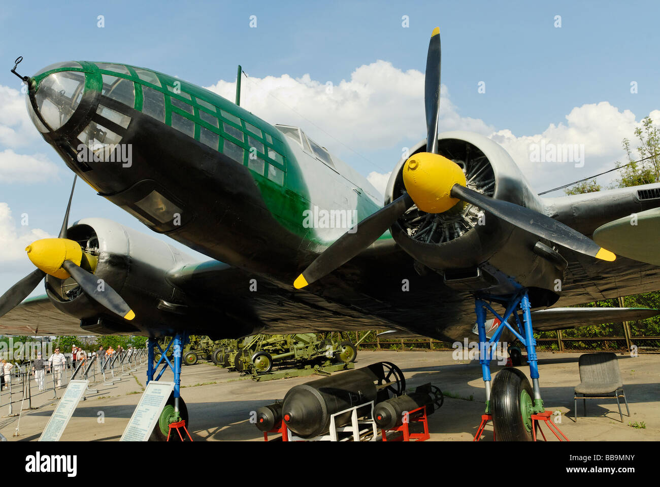 Soviet long distance bomber Iljushin Il 4 DB 3F as exhibit in Moscow ...
