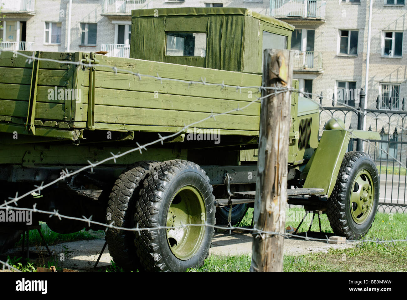 GAZ AA Soviet car as exhibit of Moscow Weaponry Technics Museum Stock ...