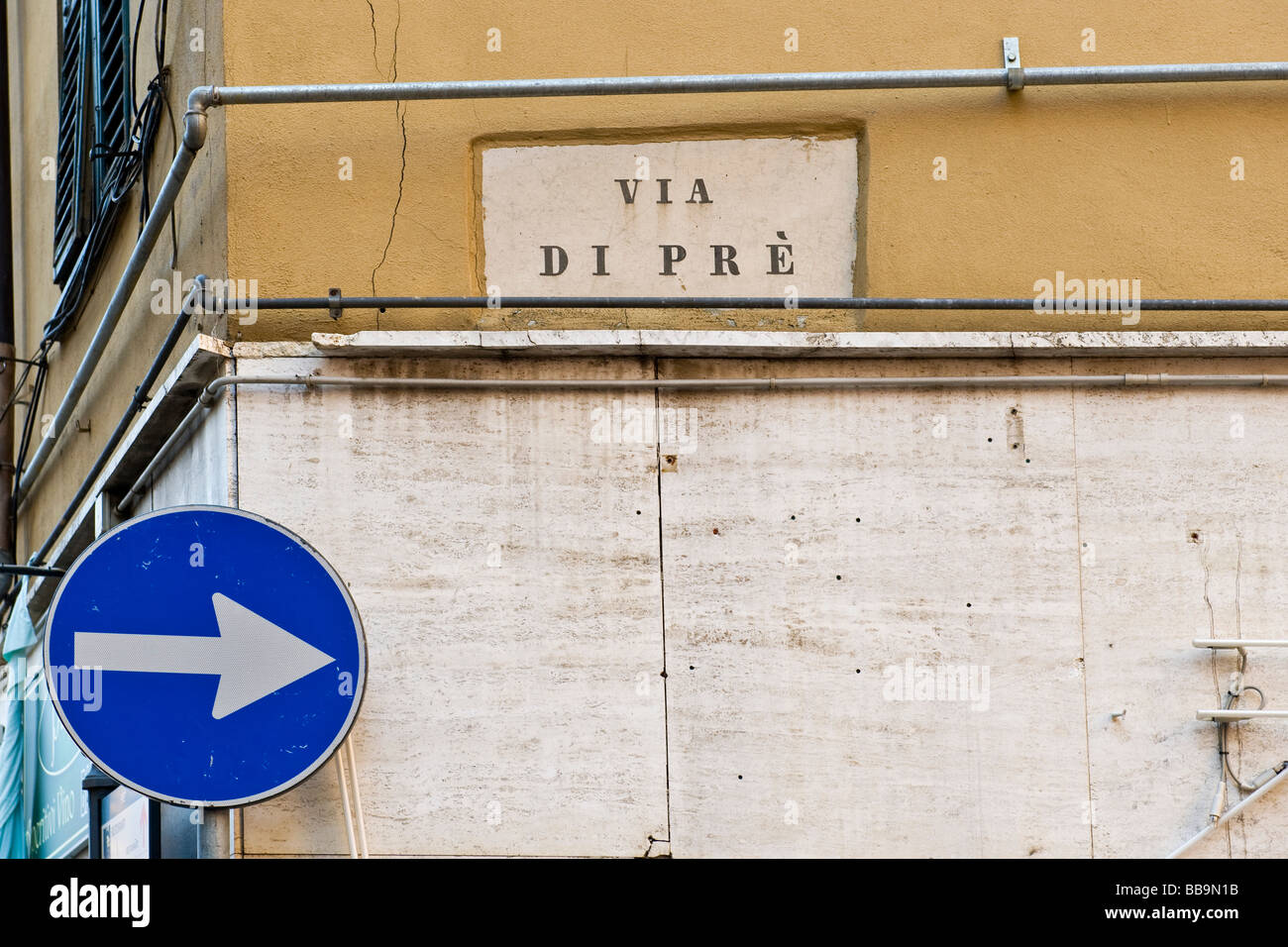 Via Prè Genoa Italy Stock Photo - Alamy