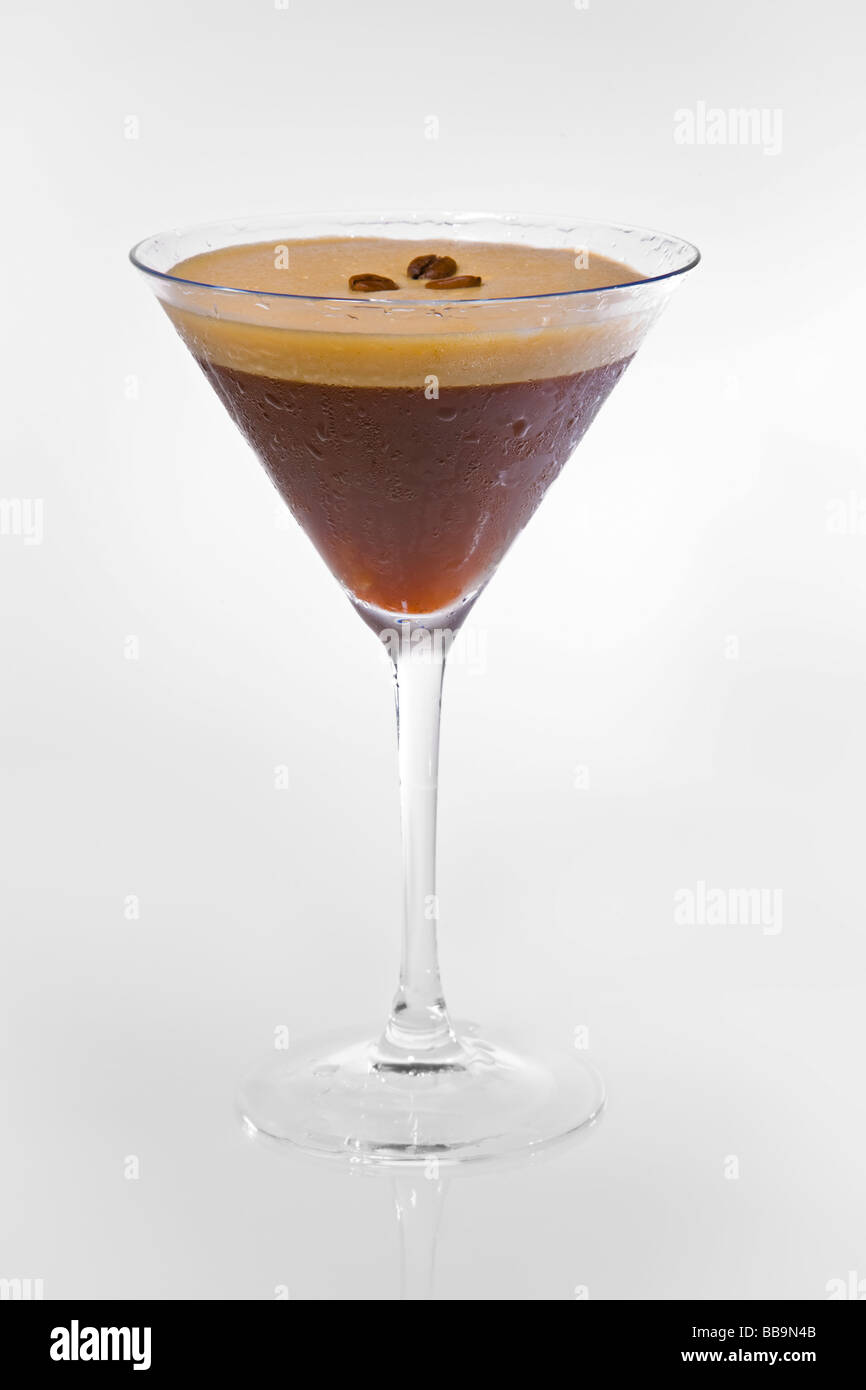 Cocktail on white background Stock Photo - Alamy