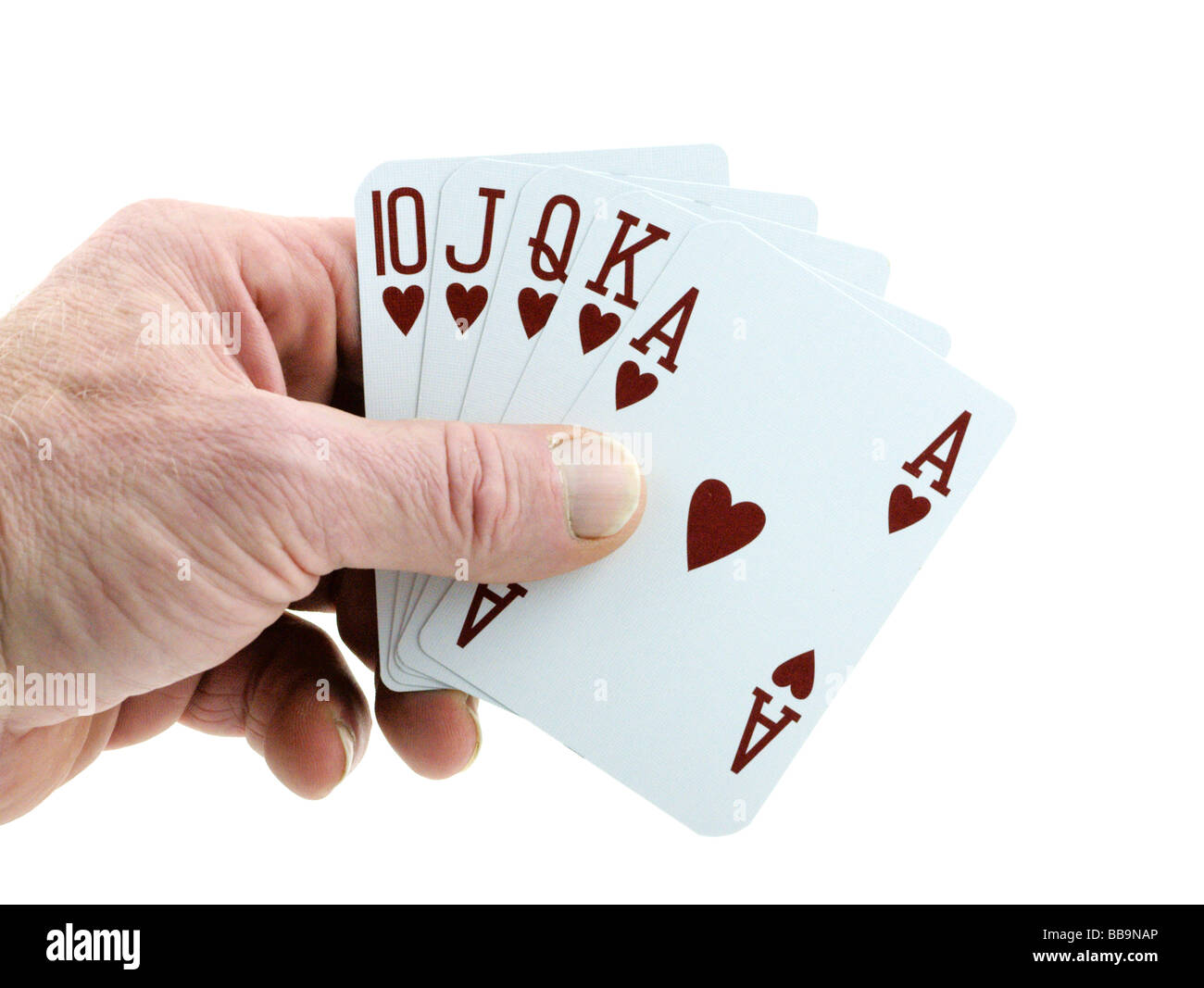 Winning hand hi-res stock photography and images - Alamy