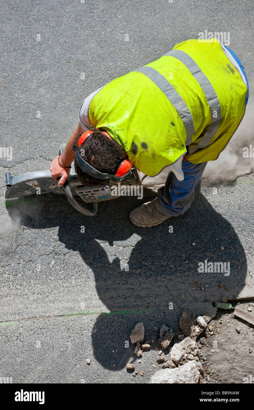 Trench in road hi-res stock photography and images - Alamy