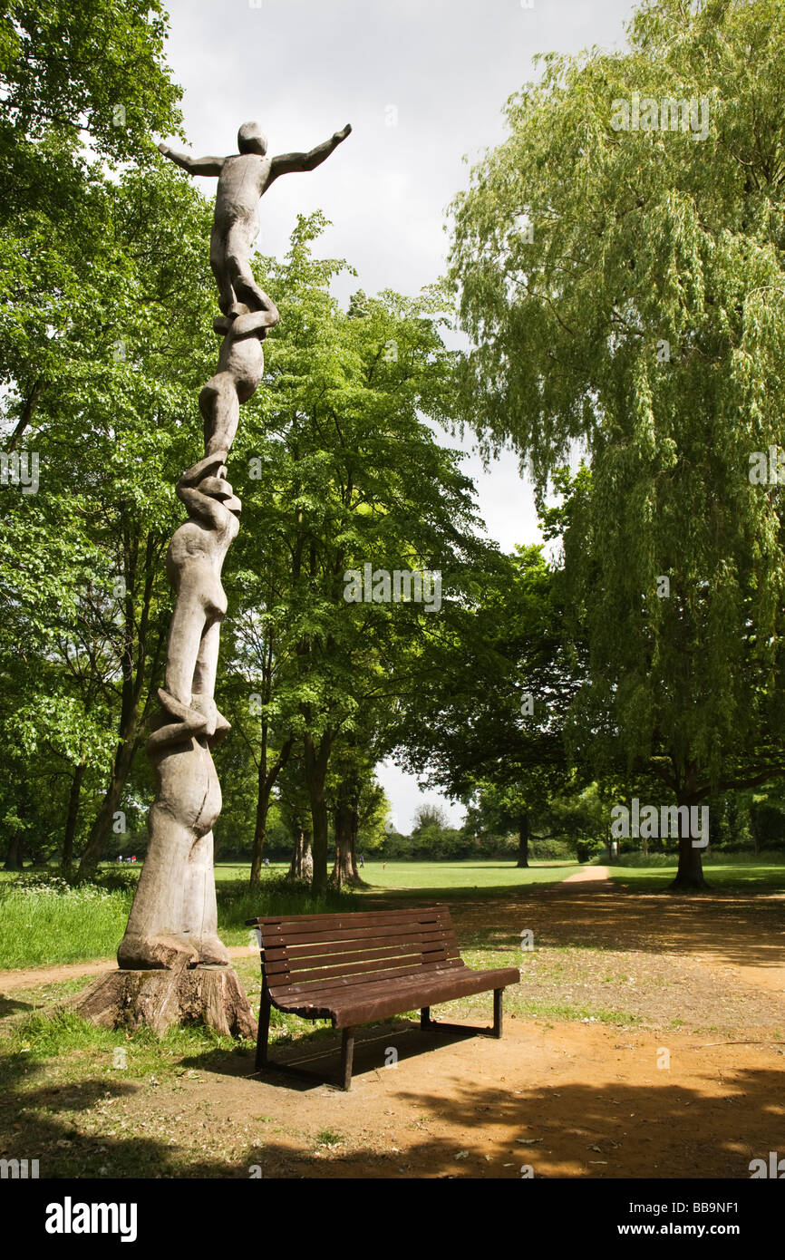 A tree sculpture called "Tree tumblers" at Cherry Hinton Hall ...