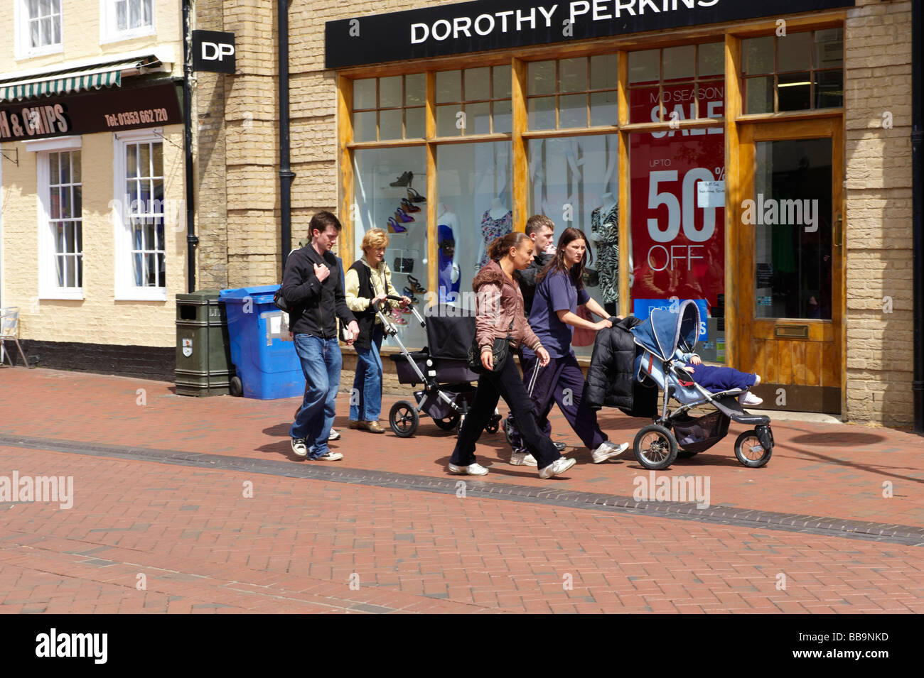 Ely shopping centre Stock Photo - Alamy