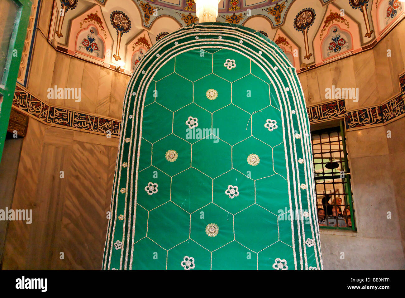 Judea Hebron Mountain The cenotaph of Abraham at the Cave of Machpelah ...