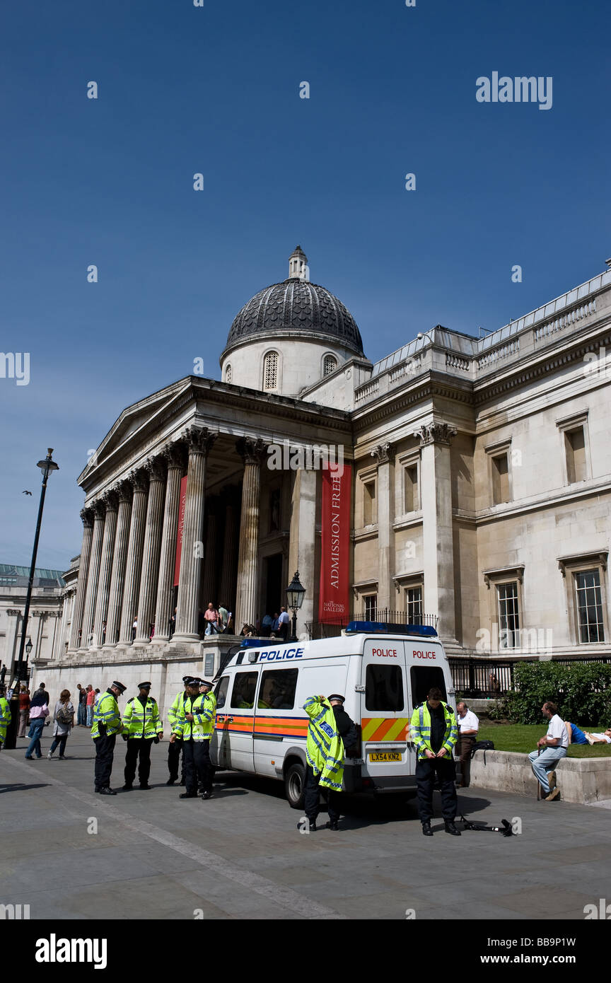 Police - Metropolitan Police Officers preparing for duty outside the ...