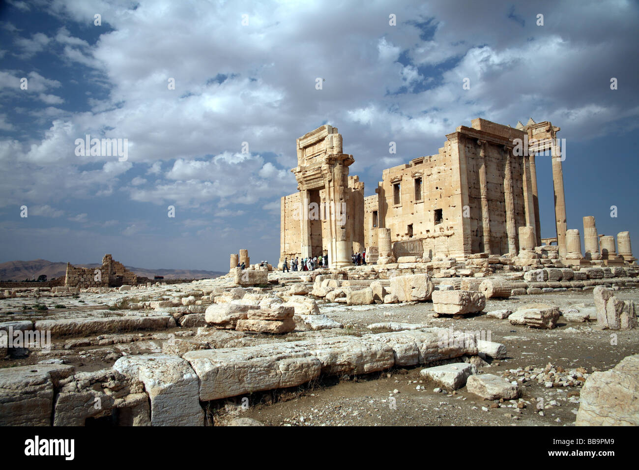 Temple of Bel Roman ruins, Palmyra Syria Stock Photo - Alamy