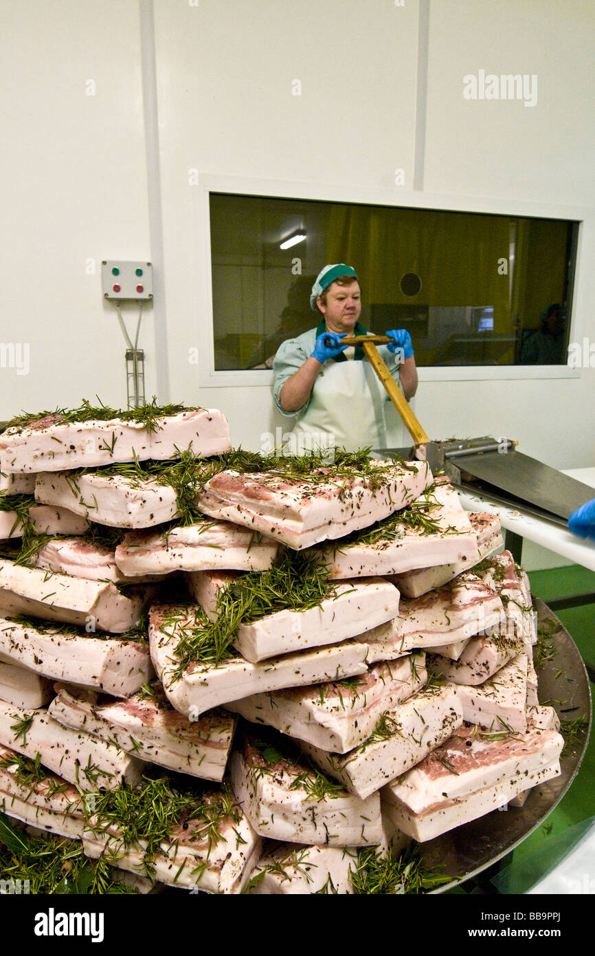 The processing of lard of Arnad Province of Aosta Italy Stock Photo - Alamy