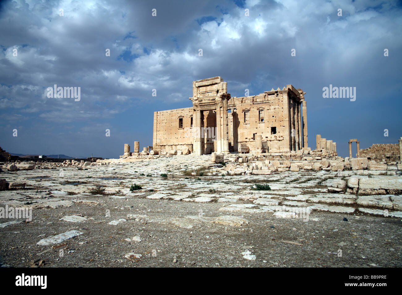 Temple of Bel Roman ruins, Palmyra Syria Stock Photo - Alamy